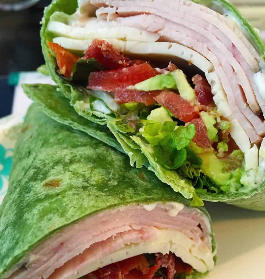 California Club Turkey Wrap | Norine's Nest