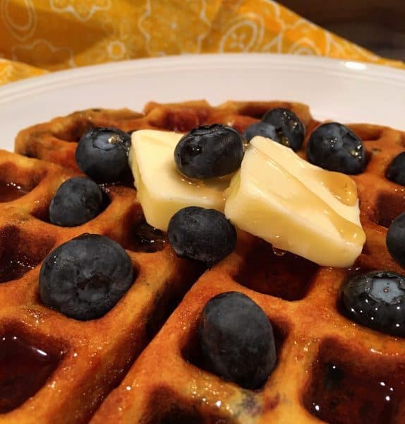 Blueberry Banana Belgain Waffles 2017-3 | Norine's Nest