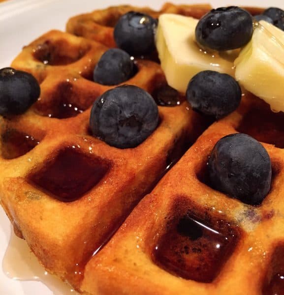 Blueberry Banana Belgain Waffles 2017-4 | Norine's Nest