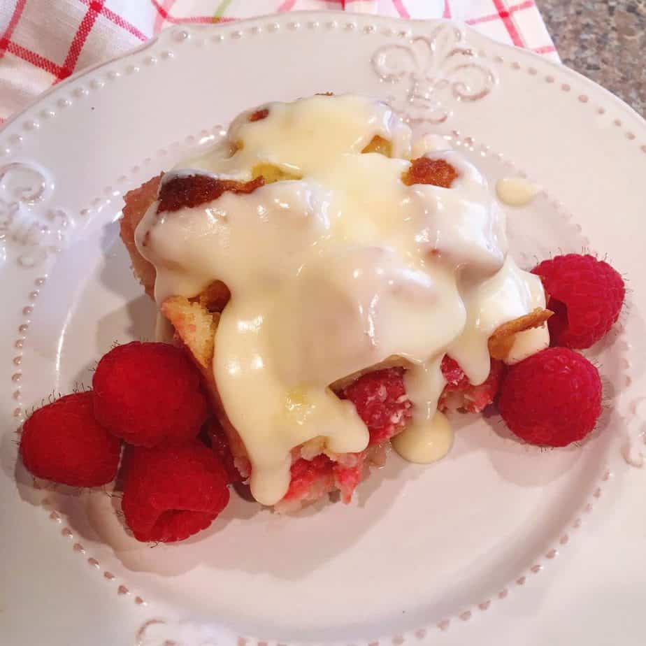Raspberry Bread Pudding | Norine's Nest