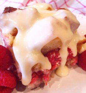 Raspberry Bread Pudding | Norine's Nest