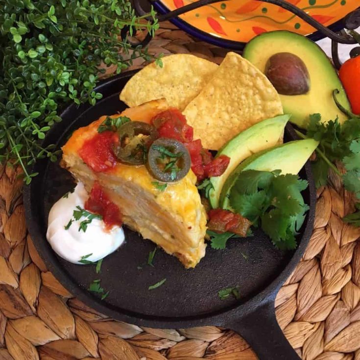 Slow Cooker Layered Chicken Enchilada Recipe | Norine's Nest