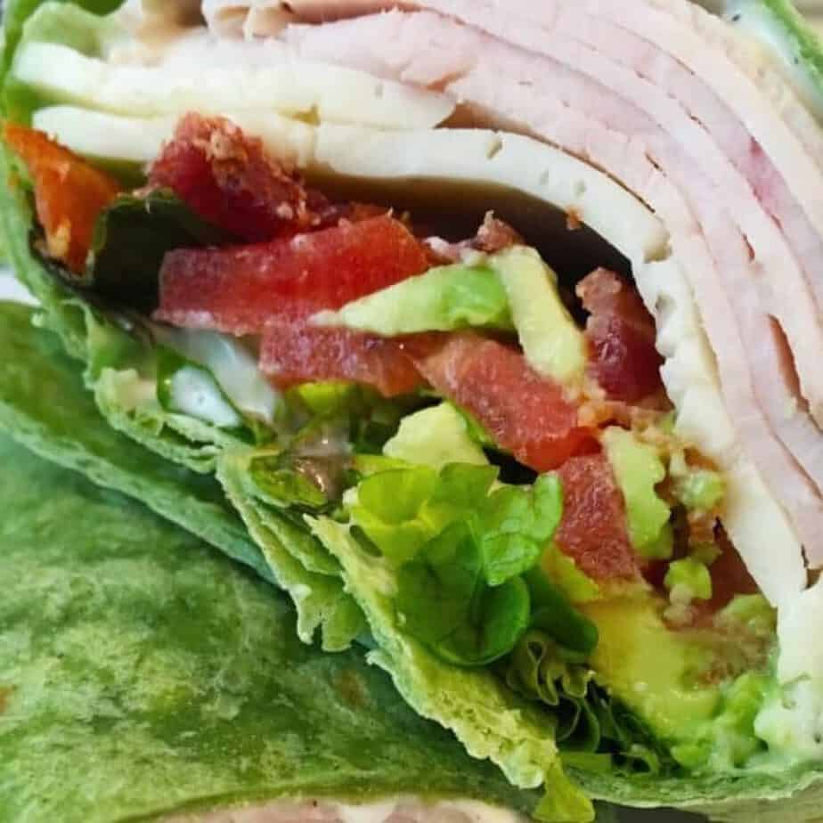 California Club Turkey Wrap | Norine's Nest