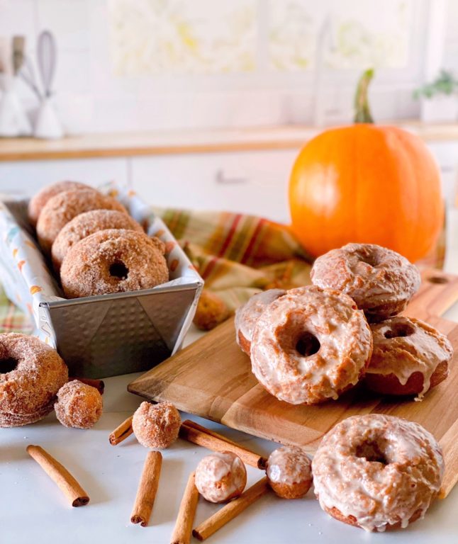 Fried Pumpkin Spice Donuts | Norine's Nest