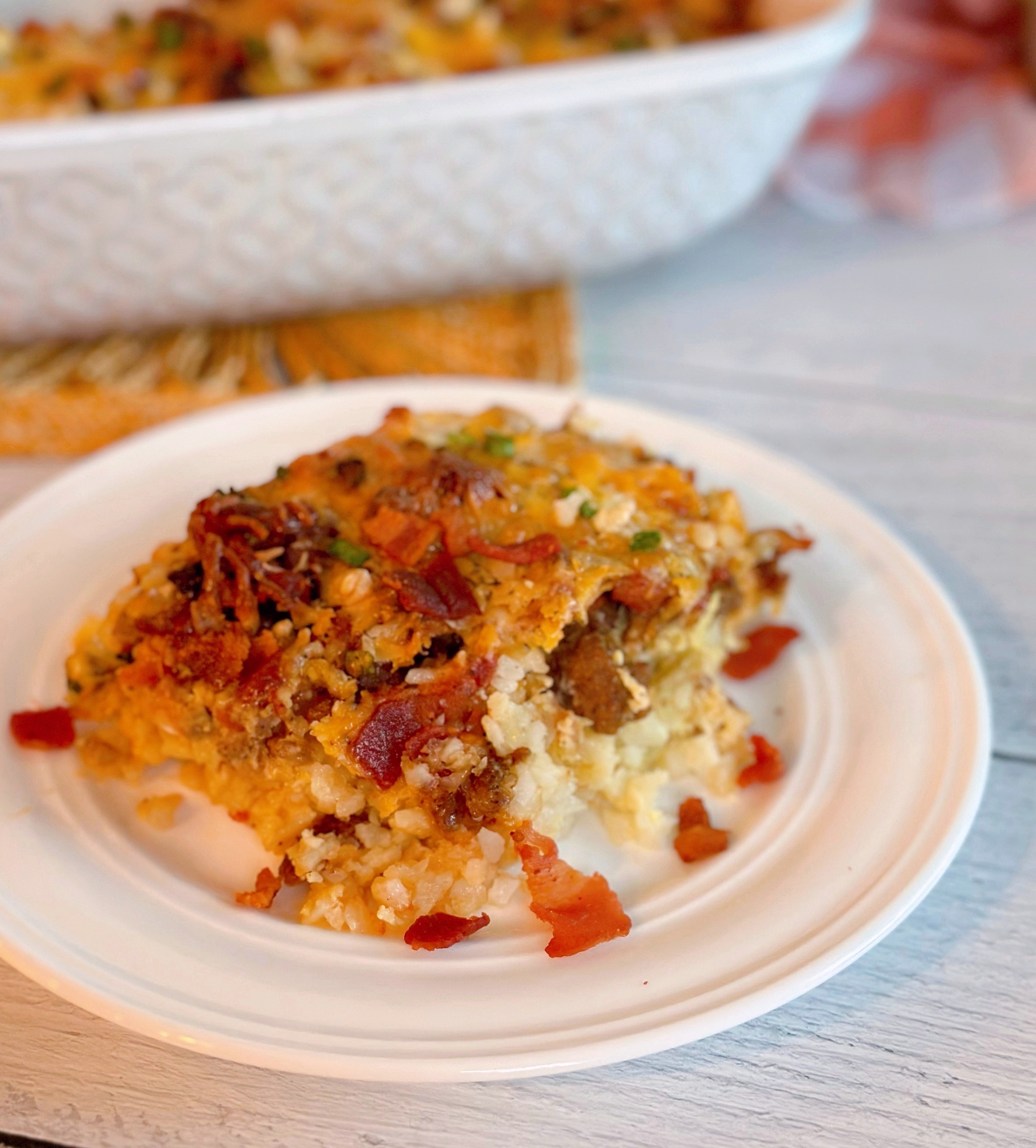 Loaded Tater Tot Breakfast Casserole | Norine's Nest