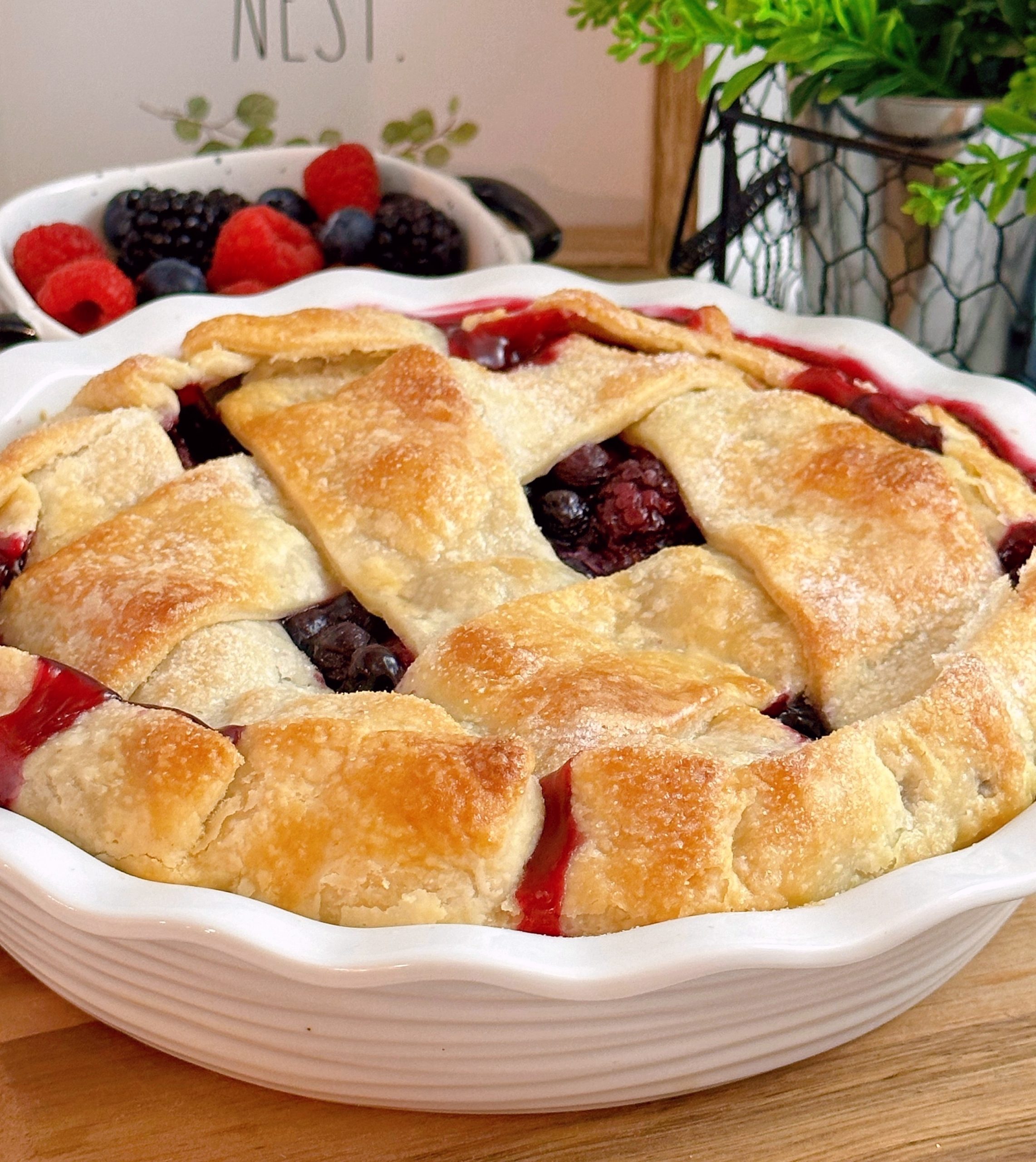 Triple Mixed Berry Deep Dish Galette | Norine's Nest