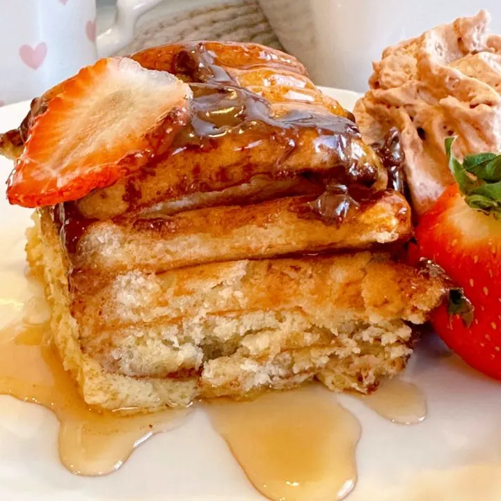 Easy Pancake Chocolate Chip French Toast Bake | Norine's Nest