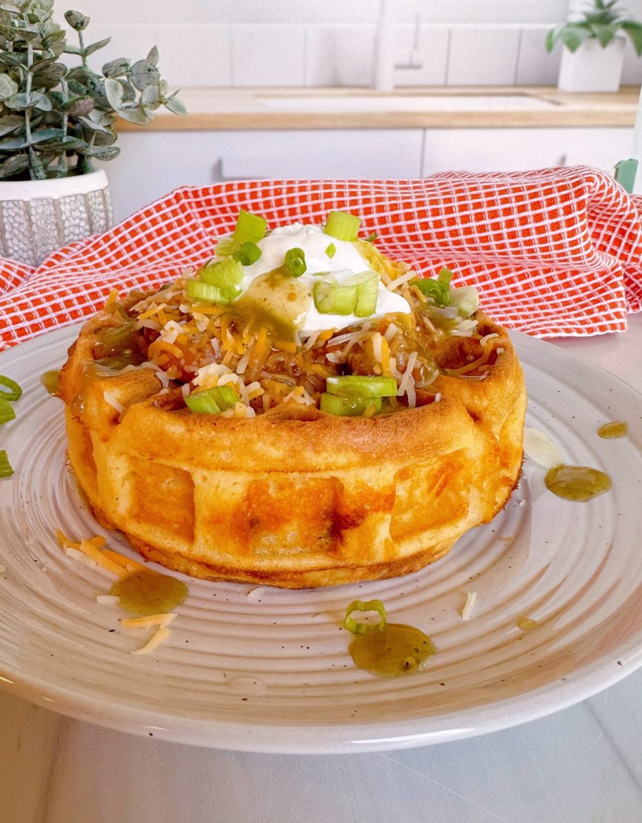 Cornbread Waffles Stuffed with Chili | Norine's Nest