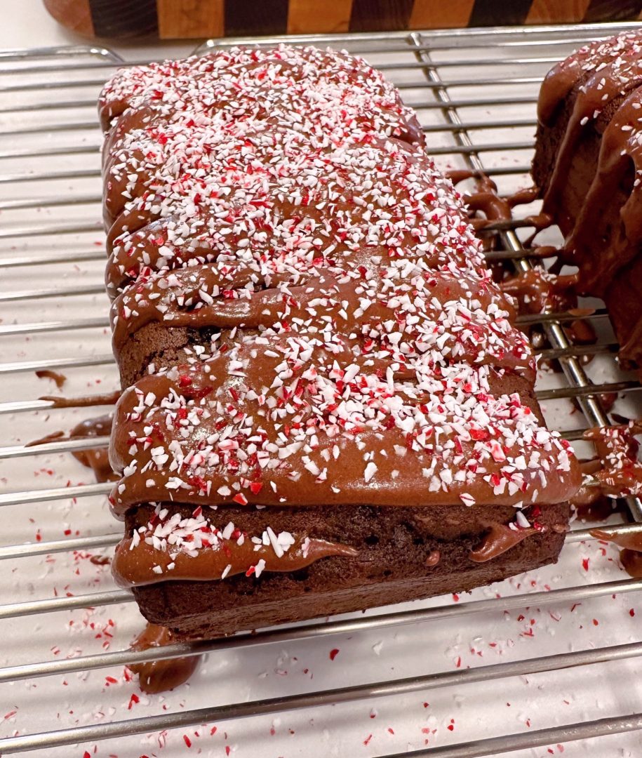 Chocolate Peppermint Loaf Cake | Norine's Nest