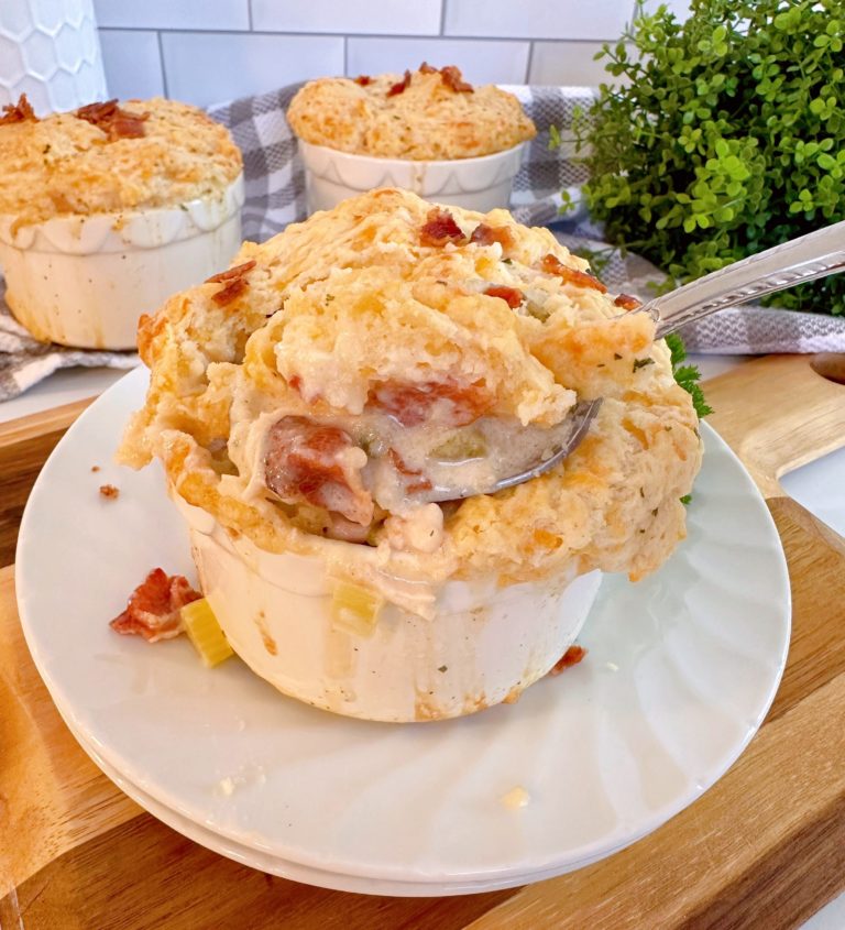 Chicken, Bacon, Cheddar Bay Biscuit Soup | Norine's Nest
